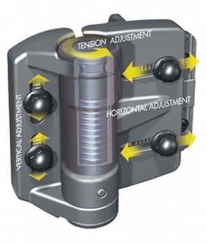 Balamale cu arc pentru porti metalice si lemn TruClose mini multi ...