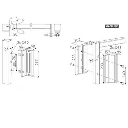 Inchizatoare cu lacat electro-magnetic MAG 2500 la pret avantajos ...