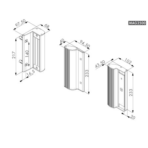 Inchizatoare cu lacat electro-magnetic MAG 2500 la pret avantajos ...