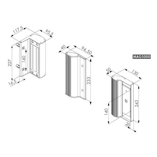 Sistem de inchidere pentru porti electrice la pret avantajos MAG 5000 ...